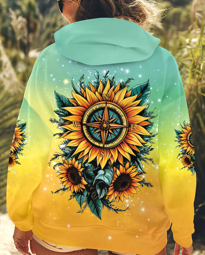 Sunflower Compass Adventure All Over Print Shirt – WildCampath